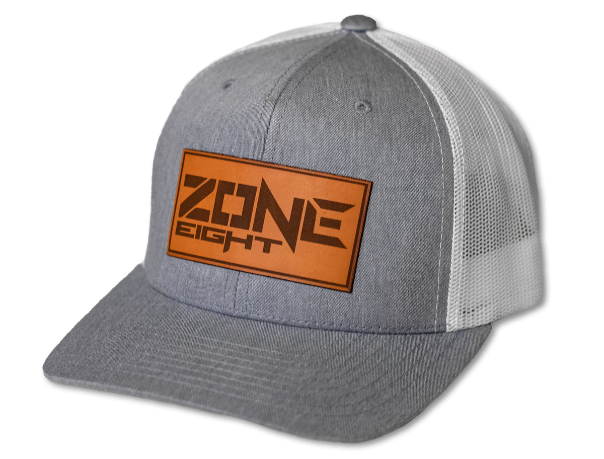 Zone Eight Grey Patch Snap Back Hat – zoneeightperformance